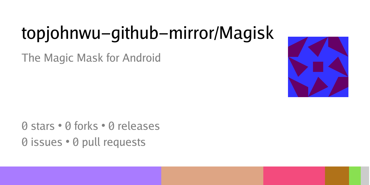 topjohnwu-github-mirror/Magisk: The Magic Mask for Android - kescherGit